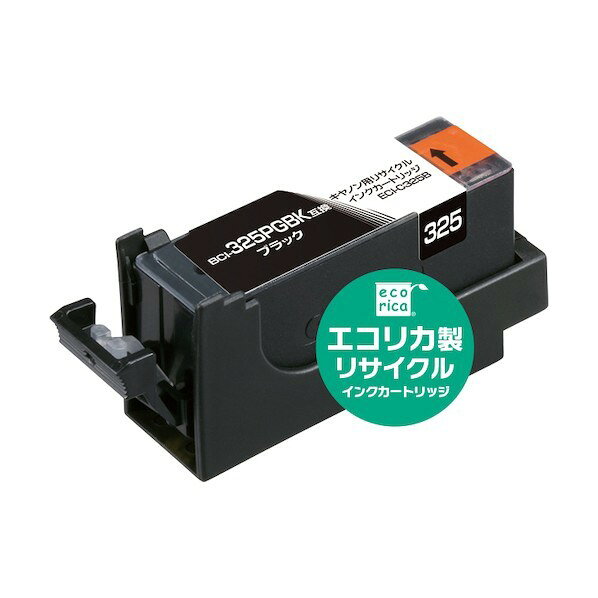 特徴 (特長) ●エコリカリサイクルインクカートリッジは使用済みインクカートリッジを全国に設置している ●「エコリカ回収BOX」で回収しリユース(再使用)製品として再生した環境にやさしい製品です。 (規格) ●インク色:ブラック ●適合純正...