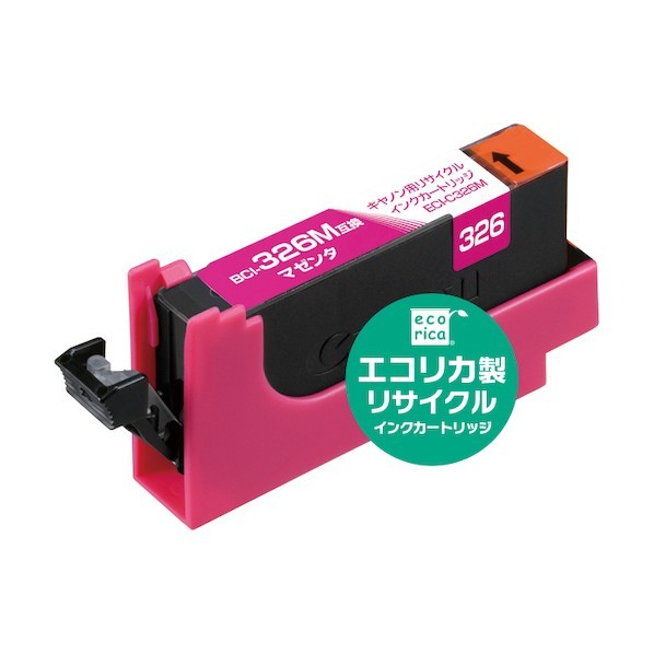 特徴 (特長) ●エコリカリサイクルインクカートリッジは使用済みインクカートリッジを全国に設置している ●「エコリカ回収BOX」で回収しリユース(再使用)製品として再生した環境にやさしい製品です。 (規格) ●インク色:マゼンタ ●適合純正...