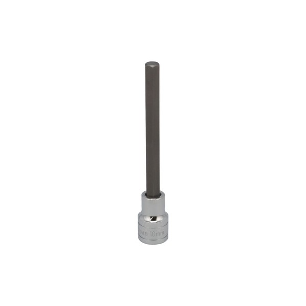 特徴 ●6角キャップスクリュー用のロングビットソケット。 ●差込角("SQ):1/2 ●サイズ(mm):10 ●全長(L1;mm):140 ●軸長(L2;mm):102 ●外径(D;mm):24 ●メーカー型番:23948 仕様 サイズ 1...