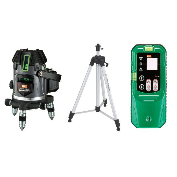 特徴 【商品説明】 ●レーザ墨出器、レーザ受光器、三脚のセット。 ●使い勝手のいい矩十字×ジンバル。 超高輝度グリーンレーザ6〜9W以下クラス2M。 ●ダイレクトグリーンレーザダイオードを採用。 低高温環境時でも性能・出力が安定します。 赤...