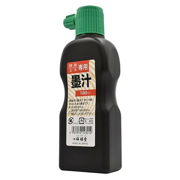 特徴 視認性を重視した墨汁です。 用途 墨打ちに。 墨つぼを使用した線引きの(木製つぼ、天然繊維糸向け)建築用墨汁です。 容量(ml):180 タイプ:油性 土木・建設用マーカー・チョーク・クレヨン 土木・建設用マーカー・チョーク・クレヨン...