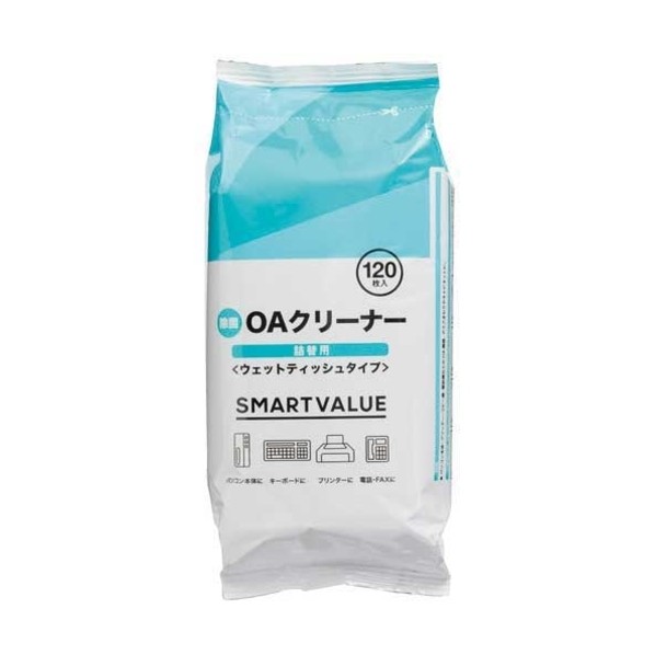 特徴 ■特徴 ●便利なウェットティッシュタイプのOAクリーナーです。 ●OA機器全般（画面・フィルター除く）の汚れの拭き取りに。 ●銀イオン配合 ●詰め替え用 ●JOINTEXオリジナル ●SMARTVALUEスマートバリュー ■仕様 ●1...