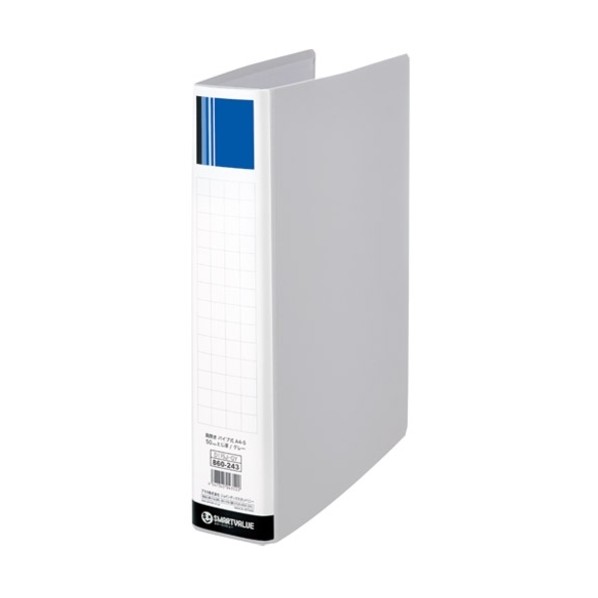 特徴 ■特徴 左右どちらからでも書類を入れることのできる両開きとじ具のパイプ式ファイルです。 インデックスは付いておりません。 ■材質 表紙：オレフィンペーパー貼 仕様 入数 10点 D175J10GY