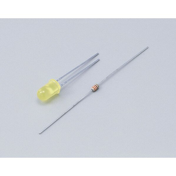 特徴 ●定格電流:25mA ●動作温度:-20℃〜+75℃ ●3〜6V用抵抗(330Ω)付 ●φ5mm ●入数:5個 ●カラー:イエロー 仕様 サイズ 5mm カラー 黄 入数 1個 HKLED5H(Y)