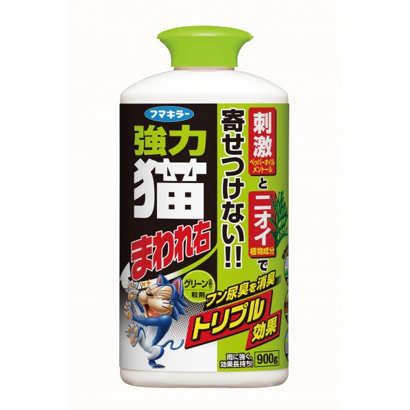 特徴 ? トリプル効果で猫を寄せつけません。 ?用途: 猫専用の忌避剤。 ?機能: ●メントールのスーッとする刺激が猫に警戒心を抱かせ、忌避効果を高めます。 ●猫が嫌がる刺激成分、ペッパーオイルを配合、猫を寄せつけません。 ●雨に流されにく...