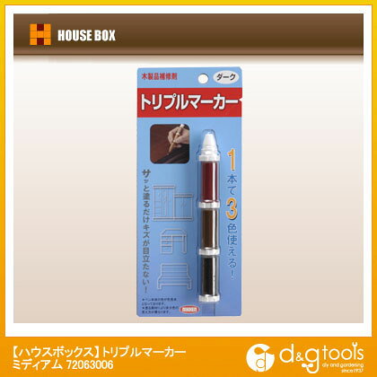 特徴 ●サッとに塗るだけでキズが目立たない。 1本に3色のマーカー。 ●木製品の擦りキズや色褪せを手軽に補修。 ●1本で3色のロケットマーカータイプです。 ●サイズ(縦×横×高さmm):17×80×190 ●重量(g):14 ●成分:アクリ...