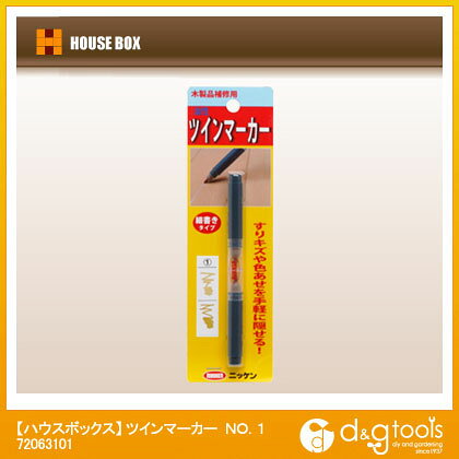 特徴 ●すり傷や色あせを手軽に隠せる。 お得な2色ペン。 ●補修箇所の途切れてしまった木目描きや補色に使用します。 ●1本で2色ついています。 ●サイズ(縦×横×高さmm):11×56×190 ●重量(g):16 ●成分:アルコール、染料、...