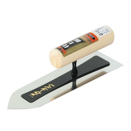 特徴 ●壁部分や狭い場所、小さい場所に使用します。 ●仕上げ、補修、修正、波消し、艶出し用の鏝。 ●シンナー類(有機溶剤)で洗えます。 ●溶接にかわる高品質接着剤でこてと背金を接着しています。 ●背金巾をバランスよく加工し、こて板にかかる力...