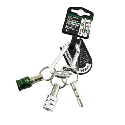 特徴 カラフルでコンパクト、ワンタッチスライドで着脱可能なカラビナ付2pcsビットホルダーです。 多彩なカラーバリエーションからお選びいただけます。 ドライバービットやソケットビットの携帯に便利です。 カラビナ付セットなので、ホルダーの追加...