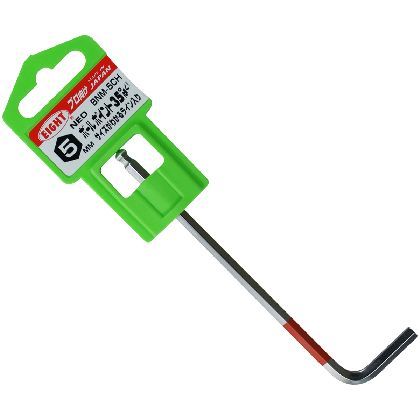 特徴 プロ向けのボールポイント六角棒レンチ。 対辺5.0mmボルトサイズ。 傾き使用角度35°日本製。 ハードクロムメッキ仕上げ。 サイズがわかりやすいライン入り。 ボルトネジを回す以外には使用しないで下さい。 体重の欠けすぎやハンマーで叩...