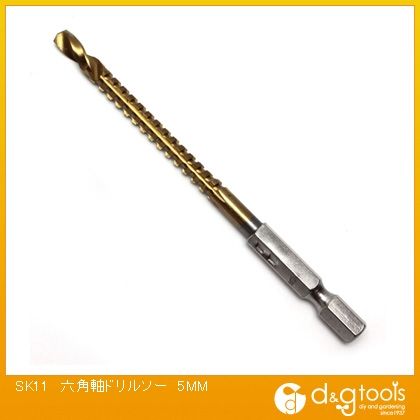 特徴 穴あけやバリ取り穴の拡大作業が可能です。 木材穴あけやバリ取り作業。 ドリルはハイス製で耐久性抜群です。 刃先はシンニング加工で材料への食いつき抜群です。 木材・薄鉄板への穴あけ作業にも最適です。 六角軸仕様なのでインパクトドライバー...