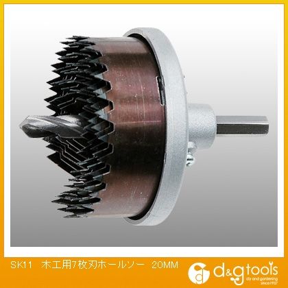 特徴 これ一つで7サイズの穴あけができます。 ベニヤ・コンパネ・木板への穴あけ作業。 目詰まりしにくい特殊成型です。 ヤスリ目立刃で切れ味抜群です。 刃部は高周波焼入れで耐久性抜群です。 ●穴あけサイズ:7サイズ(25・32・38・45・5...