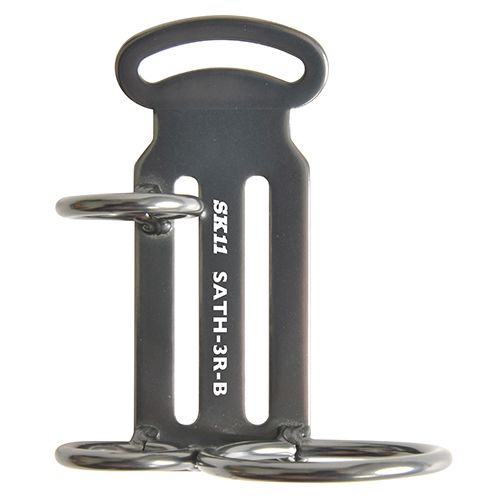 特徴 軽量なアルミ製ホルダー使用しています。 ベルトに装着して工具などの吊り下げ。 ハンマー、バールなどの携帯に便利です。 ●色:ブラック。 ●60mm幅ベルトまで対応。 ●ホルダー:アルミ。 本品は体重を支える金具ではありません。 使用す...