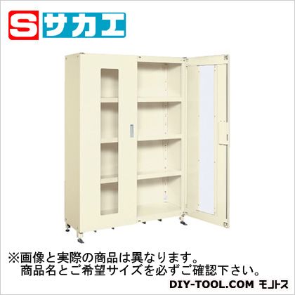 特徴 長さ1200mmの長尺物も楽々収納できます ●外寸：W1220×D450×H1800mm ●カラー：アイボリー ●質量：124kg ●透明窓付扉 ●棚板内形寸法：W1215×D384mm ●棚板は50mmピッチで段替え可能です。 ●セ...