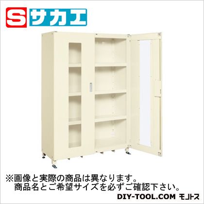 特徴 長さ1200mmの長尺物も楽々収納できます ●外寸：W1220×D520×H1800mm ●カラー：アイボリー ●質量：134kg ●透明窓付扉 ●棚板内形寸法：W1215×D445mm ●棚板は50mmピッチで段替え可能です。 ●セ...