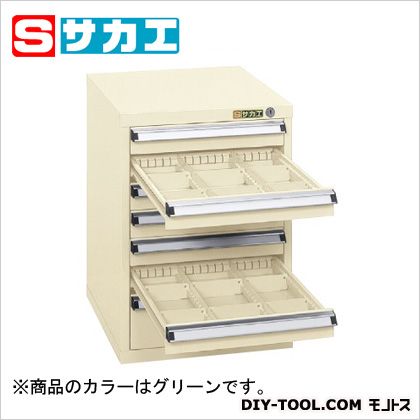 特徴 小さな部品や工具の保管に便利なサカエスモールキャビネット！！ ●外寸：W390×D400×H540mm ●カラー：サカエグリーン ●質量：28kg ●引出内寸法：H60：W310×D330×H52mm、H120：W310×D330×H...