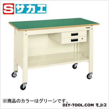 特徴 本体は角パイプ（構造用鋼管）を使用しているため非常に堅牢でしかもホコリが溜まりません。 ●外寸：W1200×D600×H810mm ●内寸：W930×D448×H440mm ●均等耐荷重：150kg ●カラー：サカエグリーン ●質量：...