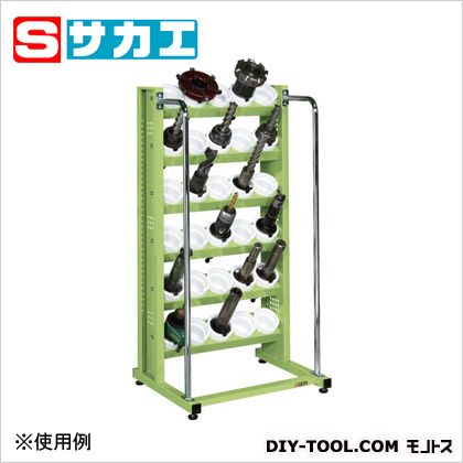 特徴 大切な刃物を安心・安全に保管！ ●外寸：W670×D575×H1330mm ●カラー：グリーン ●質量：26kg ●アジャスター：樹脂製　ネジ径M12×P1.75 ●ホルダー収納数：UT-50 30個 ●セット内容（付属品）：仕切付ト...