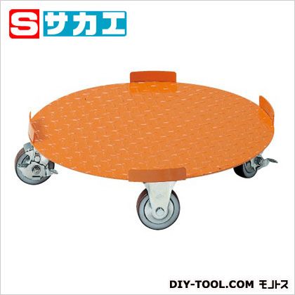 特徴 ドラム缶専用なので荷台からドラム缶が落ち難い ●外寸：H145mm ●カラー：オレンジ ●均等積載荷重：250kg ●質量：12.5kg ●キャスター：100φ ●クイックターン方式 ●外形寸法＝φ609 ●荷台有効寸法：φ609mm...