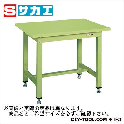 特徴 中量作業台のベストセラー ●外寸：W900×D600×H740mm ●内寸：W630×D400×H430mm ●均等耐荷重：800kg ●カラー：サカエグリーン ●質量：32kg ●天板サイズ：900×600×25mm ●天板種類：ス...