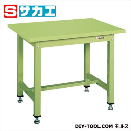 特徴 中量作業台のベストセラー ●外寸：W900×D750×H740mm ●内寸：W630×D528×H430mm ●均等耐荷重：800kg ●カラー：サカエグリーン ●質量：34kg ●天板サイズ：900×750×25mm ●天板種類：ス...