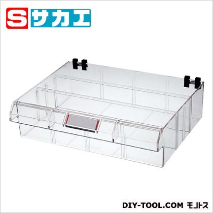 特徴 ●内寸：W271×D189×H71mm ●カラー：透明 ●材質：PSポリスチレン樹脂 ●セット内容（付属品）：ボックスヨコ仕切2枚付 分類：工具保管 メーカー型番：L-8 仕様 サイズ カラー 透明 重量 材質 付属品 L8