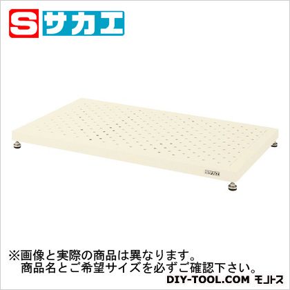 特徴 踏台部分にはすべり止め加工をしています。 ●外寸：W1200×D750×H180〜280mm ●カラー：アイボリー ●均等耐荷重：150kg ●質量：20kg ●アジャスター：防振タイプ ネジ径M12×P1.75 ●踏台部分にはすべり...