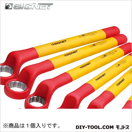 特徴 ●グリップはEN60900規格に準じて製造されています。 ●金属部分材質:クロムバナジウム鋼 ●サイズ(mm):8 ●全長(mm):150 ●ヘッド幅(mm):16.5 ●ヘッド厚さ(mm):8.5 ●オフセット量(mm):19 ●メ...