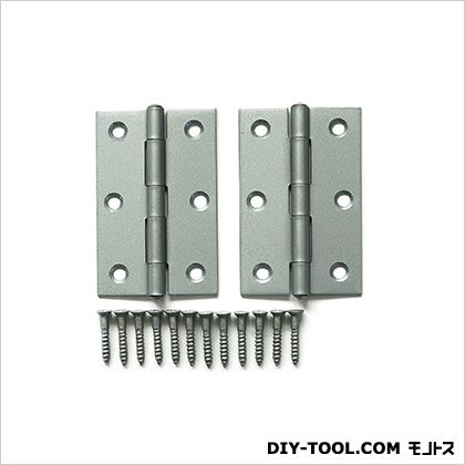 特徴 ●色:シルバー ●サイズ(mm):76×49×1.5 ●入数:1パック(2個入) ●材質:スチール(塗装) ●呼称:76 その他丁番 蝶番 ちょうつがい ヒンジ 仕様 サイズ 76mm カラー シルバー 入数 2枚 P606