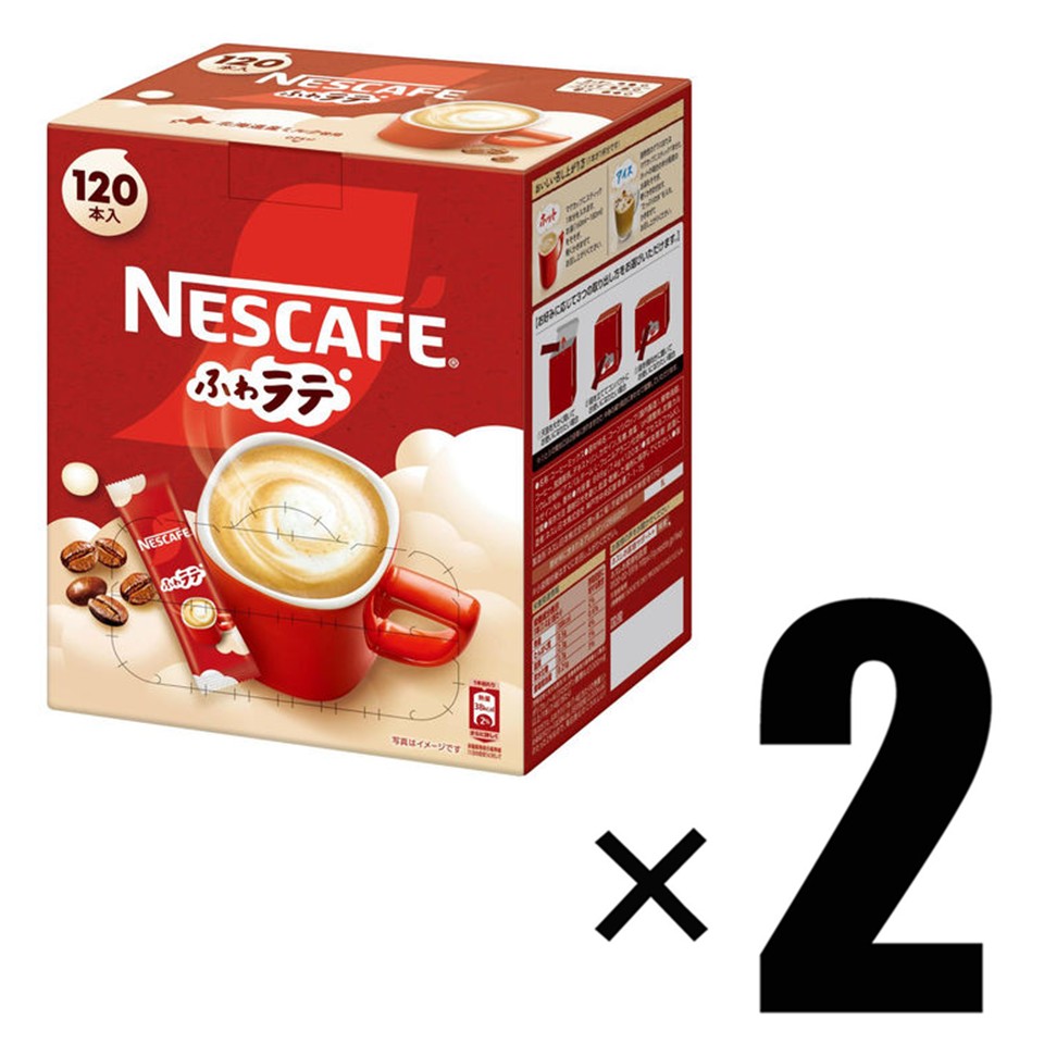 製品について ブランド Nescafe ネスカフェ ふわラテ アイテム 2箱 Nescafe ネスカフェ ふわラテ 120本×2 スティックコーヒー インスタントコーヒー 内容量 1箱 120本×2 原材料・成分 コーンシロップ（国内製造）...