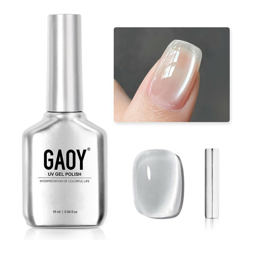 製品について ブランド GAOY アイテム GAOY マグネットネイル ジェルネイル キャッツアイジェル 単色 16ml 磁石付き ポリッシュタイプ #2341 シルバームーンライト カラー #2341 シルバームーンライト 内容量 16m...