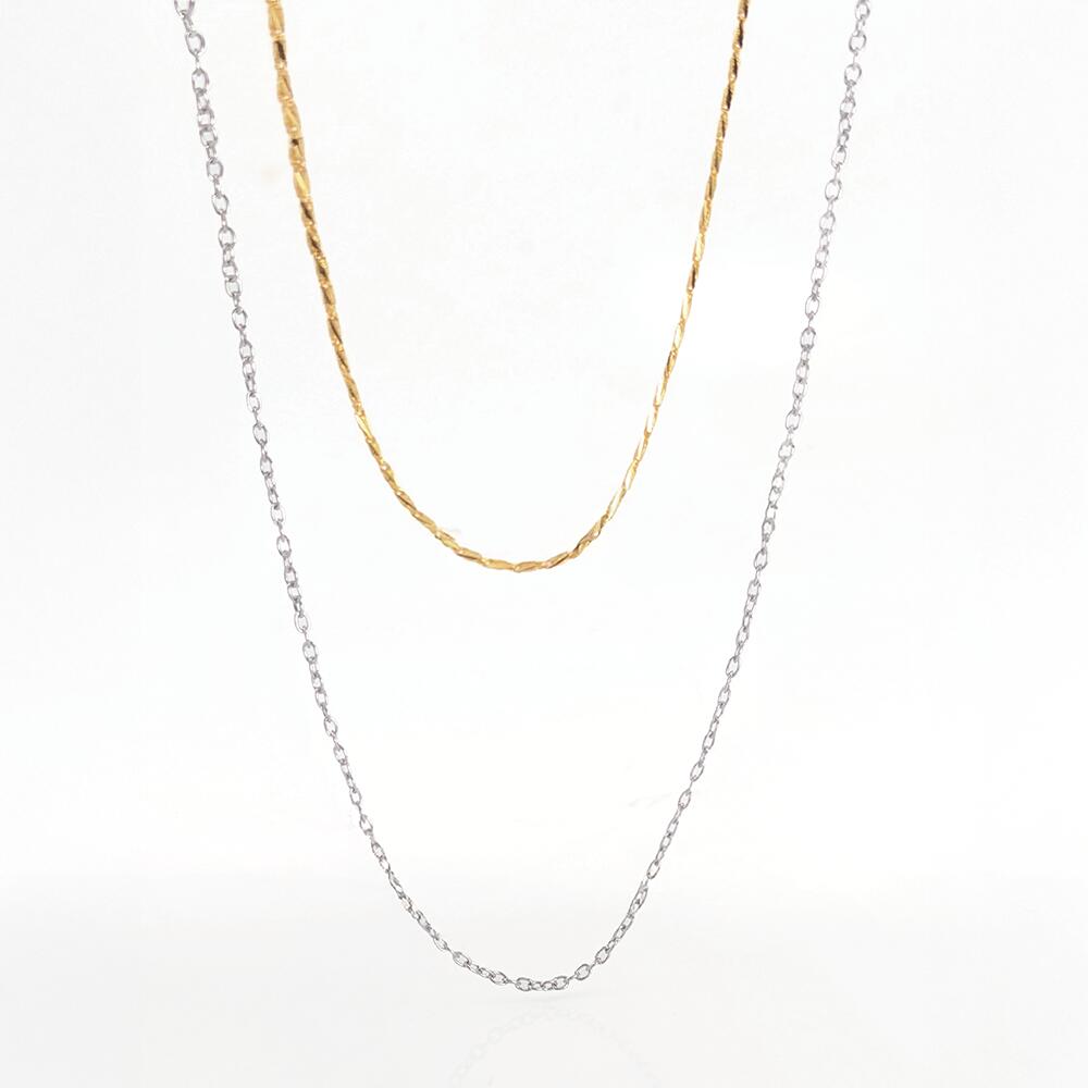 商品情報 商品名 台湾製 24K 2連ネックレス ゴールド チェーン（金寶峰銀樓） 商品説明 金は価値を保つ貴金属として知られ、長期にわたり一定の価値を維持し、資産の安定した避難先となります。 光の重なりを纏う、優雅な2連ネックレス。 純金...