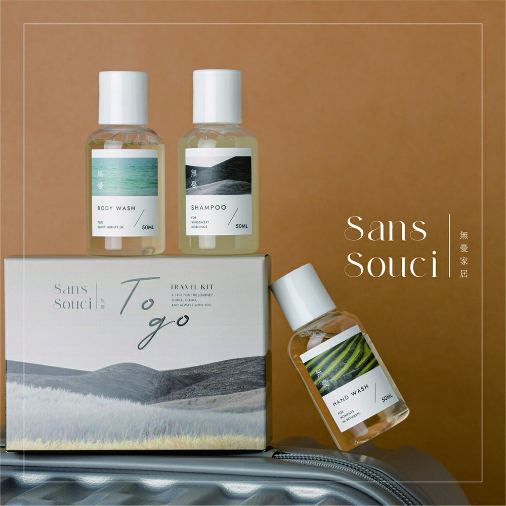 商品情報 商品名 Sans Souci TOGO トラベルセット 50ml ボディウォッシュ シャンプー 内容量 50ml 保存方法 高温多湿や直射日光を避け、涼しい場所に保管してください。 使用方法 適量を手やスポンジなどに取り、水または...