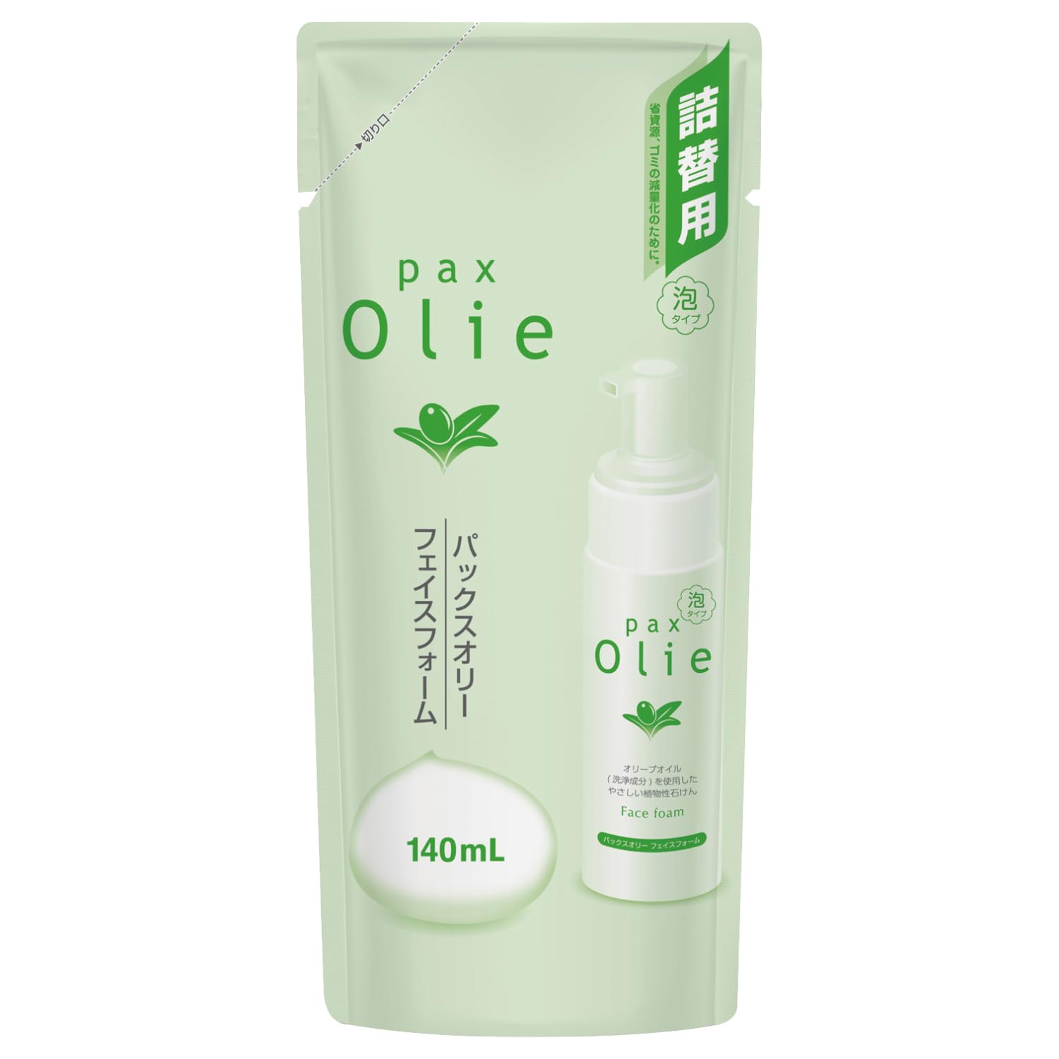 商品紹介 ●オレイン酸リッチのフレッシュなオリーブオイルを使用した植物性石けんに、オリーブスクワランをプラスした泡洗顔料です。 ●合成界面活性剤、合成酸化防止剤、防止剤、着色料は使用していません。 ●ムクロジ果皮エキス(保湿)を配合し、キメ...