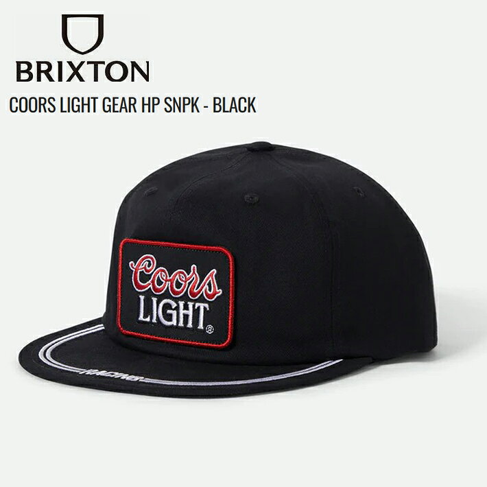 BRIXTON ブリクストン Brixton × Coors COORS LIGHT GEAR HP SNPK - BLACK HP（ハイプロファイル）：フロントが高めで深めの被り心地 【DESIGN】 レーシングカルチャーからインスパイア...