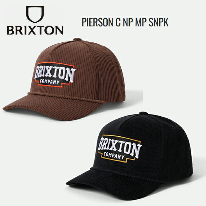 BRIXTON ブリクストン PIERSON C NP MP SNPK MP（ミディアムプロファイル）：癖の少ないベーシックな被り心地 【DESIGN】 クラシックな5パネルキャップをサステナブルにアップデートした、時代を超えた定番スタイル...