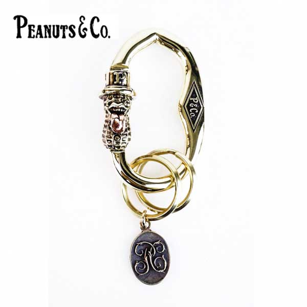 PEANUTS & CO BERO PEANUTS CARABINER COLOR : BRASS x COPPER 注意 : 現在peanuts＆coの商品の取り寄せは、ジュエリーが3ヶ月、レザーアイテムが半年ほどお時間をいただいておりま...
