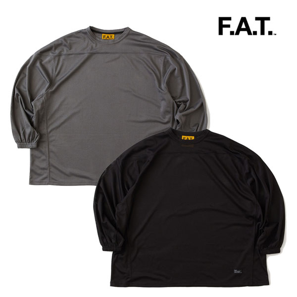 F.A.T. GRANMESH L COLOR / GRAY , BLACK 通常よりも身幅・肩幅にゆとりをもたせたロングスリーブカットソーは、胸から肩にかけての切替え・袖下切替えなどのディテールも印象的。程よい肉感のメッシュジャージを使用...