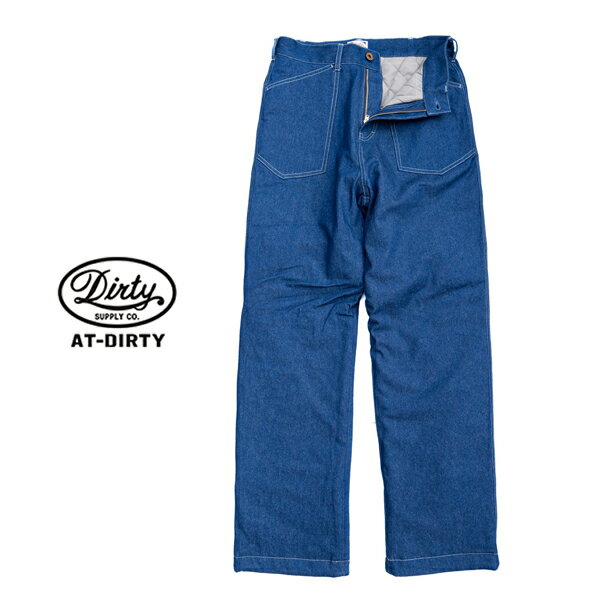 At-dirty Baker Quilting Pants COLOR / INDIGO AT-DIRTY立ち上げ当初から続く定番のキルティングシリーズ。 ミリタリーのBAKER PANTSをベースに、インナーにキルティングを施して仕上げた...