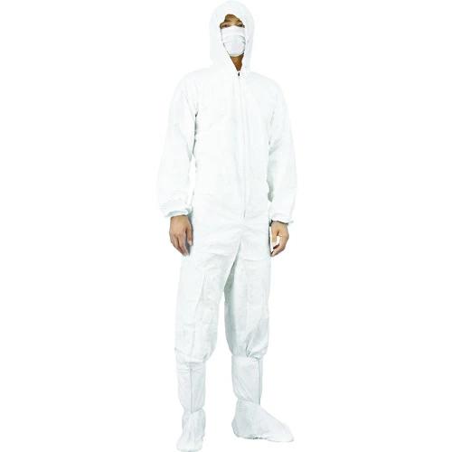 商品情報商品についてタイベック＋シューズカバー　防塵服 使い捨て つなぎ ポリエチレン 業務用 作業用 作業服 防塵 汚れ作業 塗装 化学防護服 帯電防止用途●医療関連、製薬業。●ペイントスプレー作業。●アスベスト除去。●焼却炉の解体。（ダ...