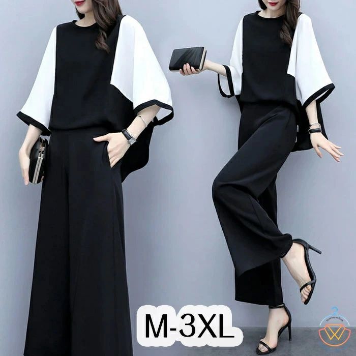 商品コード dxl-qs-lady89 商品仕様 パンツスタイルでスタイリッシュに決まる、バイカラーセットアップの登場です・ フィッシュテールのトップス&ワイドパンツのセットアイテム◎ パンツは、両サイドに便利なポケット付きなので、機能性も...