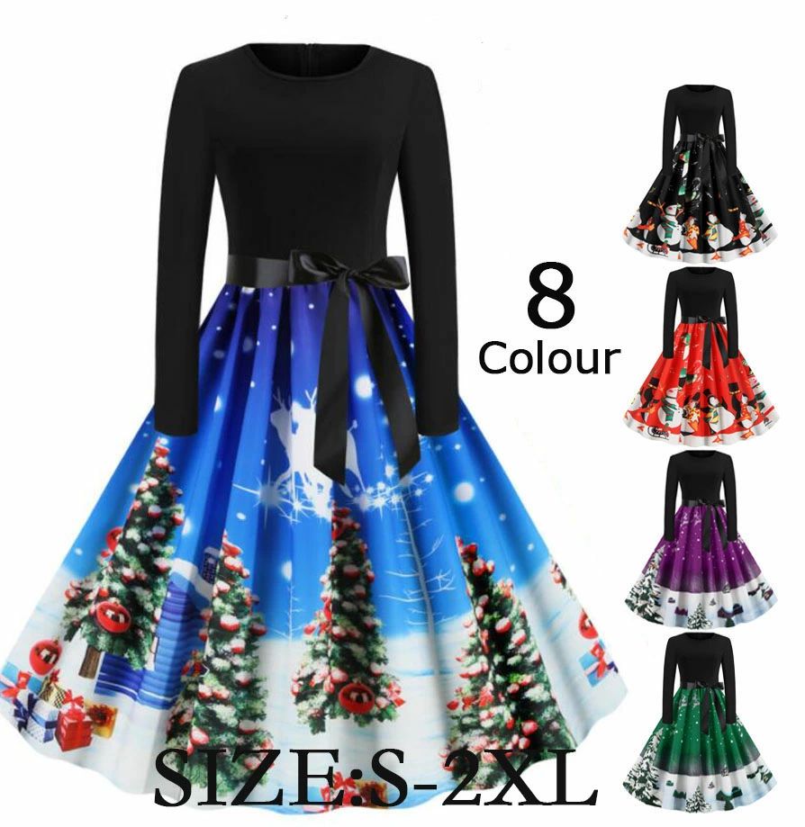 商品詳細 レディース　クリスマス衣装　フレアワンピース 内容 ワンピース1点 サイズ S：バスト84　ウエスト70　肩幅35　袖丈56　着丈101 M：バスト89　ウエスト75　肩幅36　袖丈57　着丈102 L：バスト94　ウエスト80　...