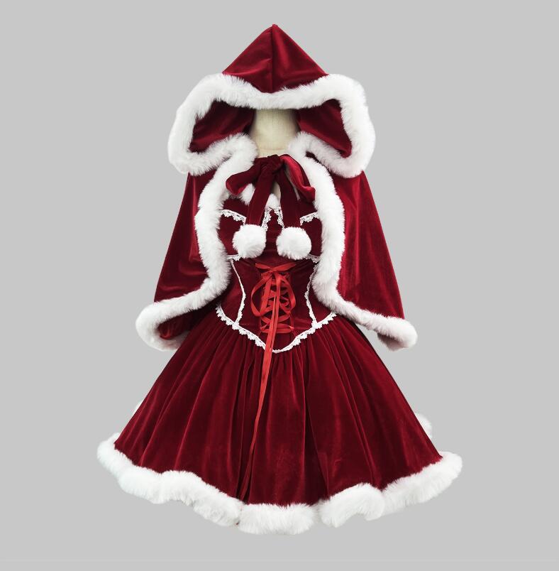 商品詳細 レディース　サンタコスプレ衣装 内容 ワンピース、マント サイズ（cm） ワンピース S/M：バスト77-90　ウエスト62-77　着丈54.5 L/XL：バスト85-97　ウエスト75-88　着丈56 2XL/3XL：バスト99...