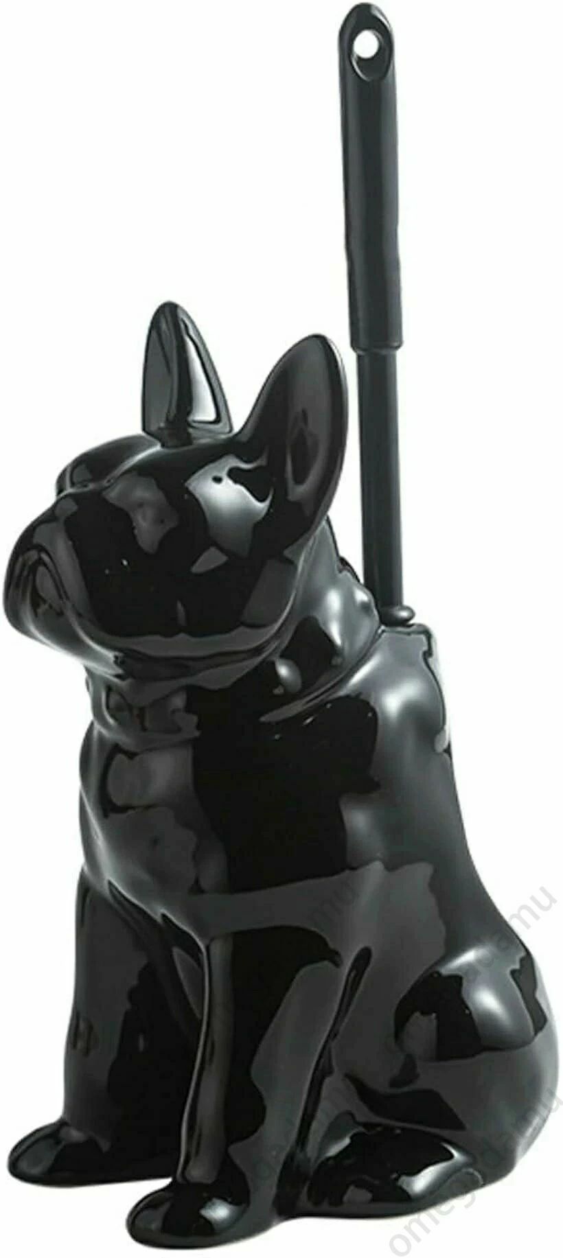お洒落で可愛いフレンチブルドッグの形をしたこのトイレブラシホルダーは、実用的でありながらインテリアにもなるアイテムです。 また光沢のあるデザインで高級感があります。 ホワイトとブラックの2色展開。 清掃用具を隠しつつ、トイレにユニークさを演...