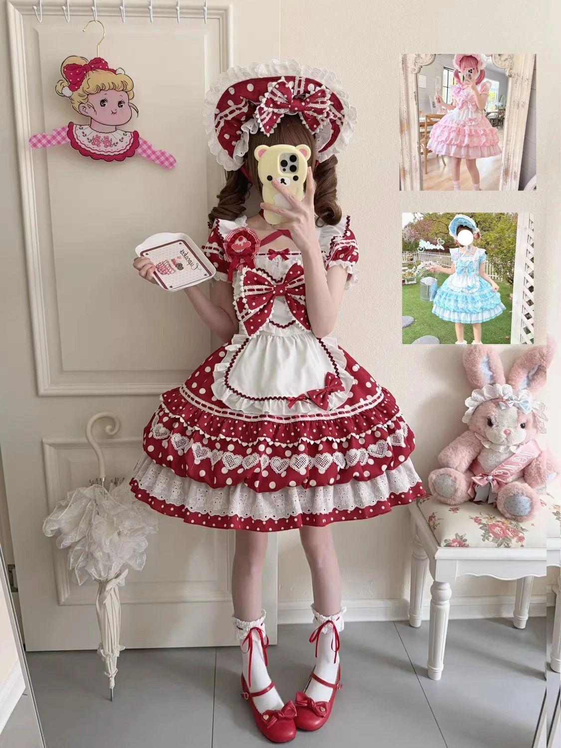 商品詳細 ワンピース 可愛い コスチューム ワンピース パーティー、イベント、学園祭などいろんなシチュエーションに合う〜 商品内容 ワンピース+エプロン（胸バッジと帽子は含まれません。） サイズ S：着丈約76　バスト82-94 M：着丈約...