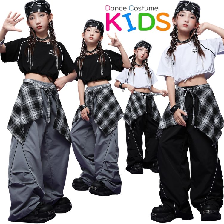 人気検索キーワード：白 黒 灰色 ブラック グレー トップス 長パンツ キッズ ダンス セットアップ 韓国 k-pop ヒップホップ 女の子 ギャル アイドル かっこいい 半袖 ゆったり カジュアル レジャー 子供服 ステージ衣装 jazz...