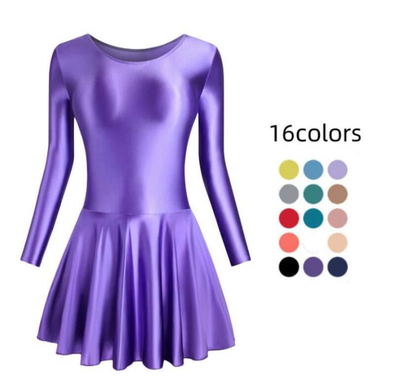 長袖 バレエドレス アート体操 新体操 バレエ ヨガ フレアドレス 光沢 伸縮性あり 体操服 バレエドレス オーバーオール 長袖 タイツワンピース ハロウィン コスプレ衣装 コスチューム パーティグッズ コスプレ 透明人間 大人 余興 イベ...