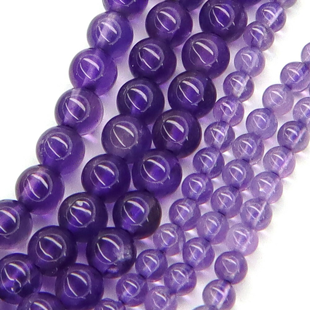 商品情報 素材 天然石 アメジスト サイズ 2mm 3mm 商品説明 【意味/効果】 『愛の守護石』と呼ばれるアメジストは恋愛成就にとても人気の高い石です。 また、ヒーリング効果が非常に高く、ストレスで疲れた心を癒し、 穏やかな安らぎを与え...