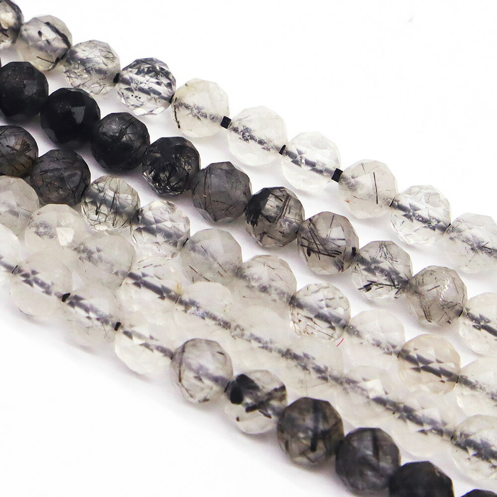 商品情報 素材 天然石 ブラックルチル【ブラジル産】 サイズ 4mm 商品説明 【意味/効果】 「天使の髪」と呼ばれる針状インクルージョンが特徴のパワーストーン。 黒い針（ルチル）が封じ込められた水晶で、 心身やオーラに溜まったエネルギーの...