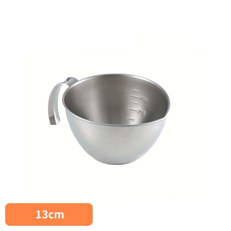 ■商品サイズ（cm）幅約18.8×奥行約13.3×高さ約7.7■商品重量約0.14kg■仕様材質／18−8ステンレス取っ手をしっかり握れてかき混ぜもラクラク！卵やソース・ドレッシング・パンケーキ・お好み焼き作りの下ごしらえにぴったりサイズの...